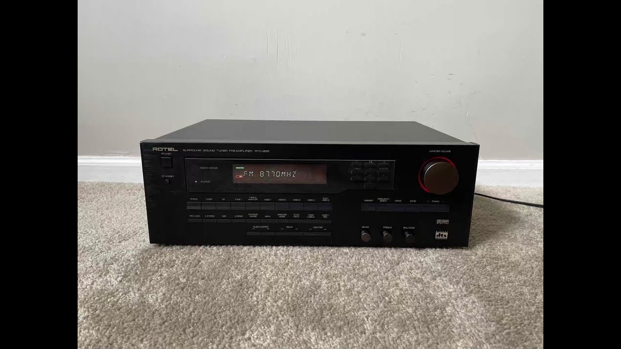 Rotel RTC-965 5.1 Home Theater Surround Sound Radio Tuner Processor ...