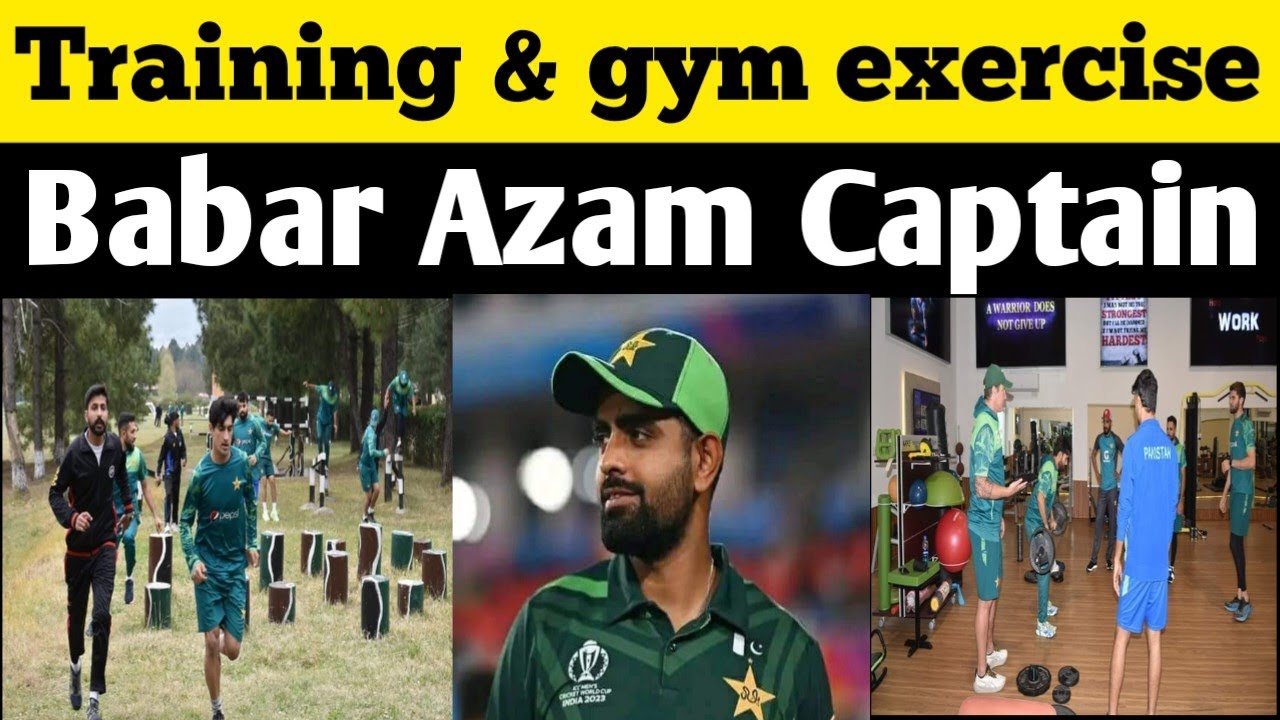 Pakistan players undergo training and gym exercises during the fitness ...