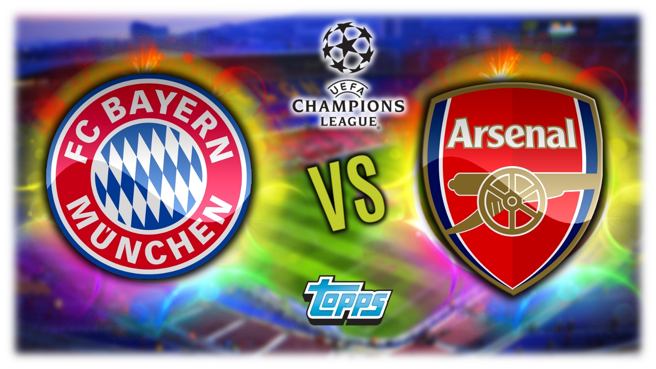 FC BAYERN MÜNCHEN - ARSENAL LONDON 15.02.2017 | TOPPS CHAMPIONS LEAGUE ...