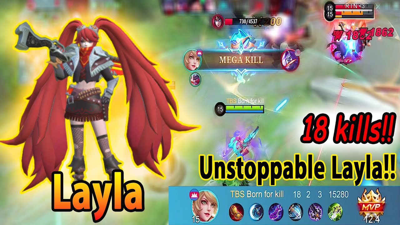 18 kills Lyla unstopable 2022 best build - Full damage Layla item ...