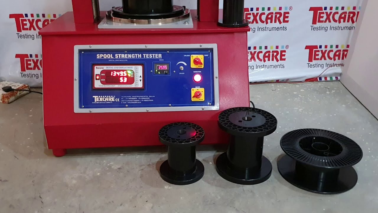 Plastic Spool Strength Tester - YouTube