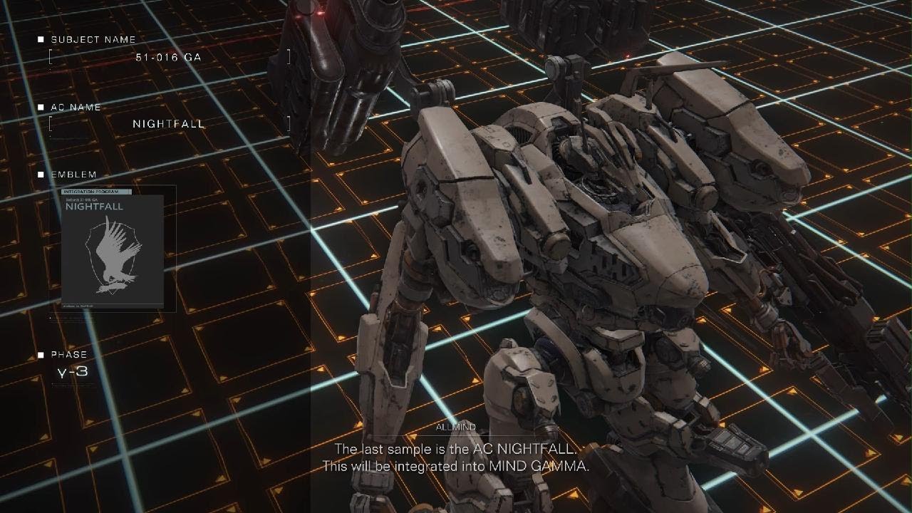 ARMORED CORE VI | 51-016 GA NIGHTFALL - YouTube