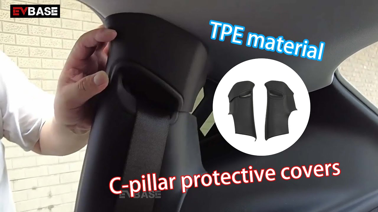 Model Y Juniper Rear C-Pillar Protectors TPE Interior Protective Trim ...