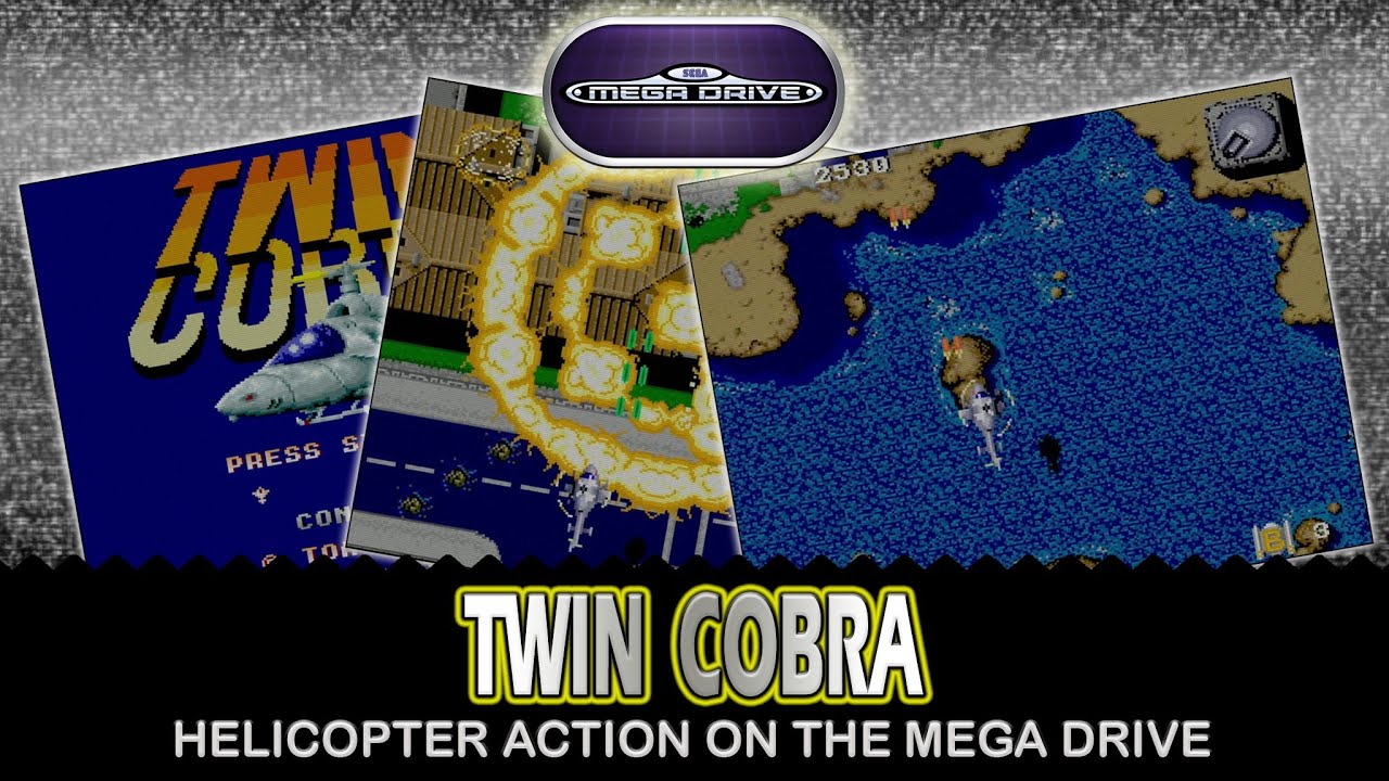 Twin Cobra - running on the Sega Mega Drive using a MiSTer FPGA, we ...