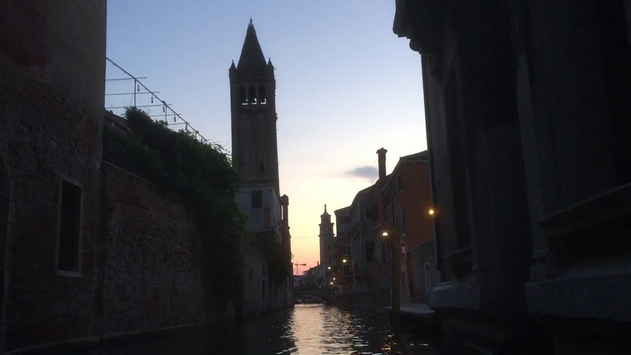 Venice canal cleaning - YouTube