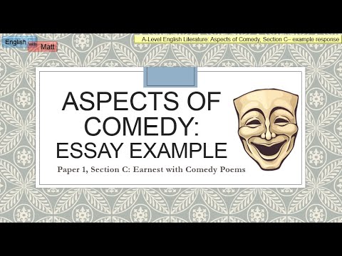 124. AQA Lit: Aspects of Comedy: Paper 1, Sec C: power and privilege (Earnest/Comedy Anthology)