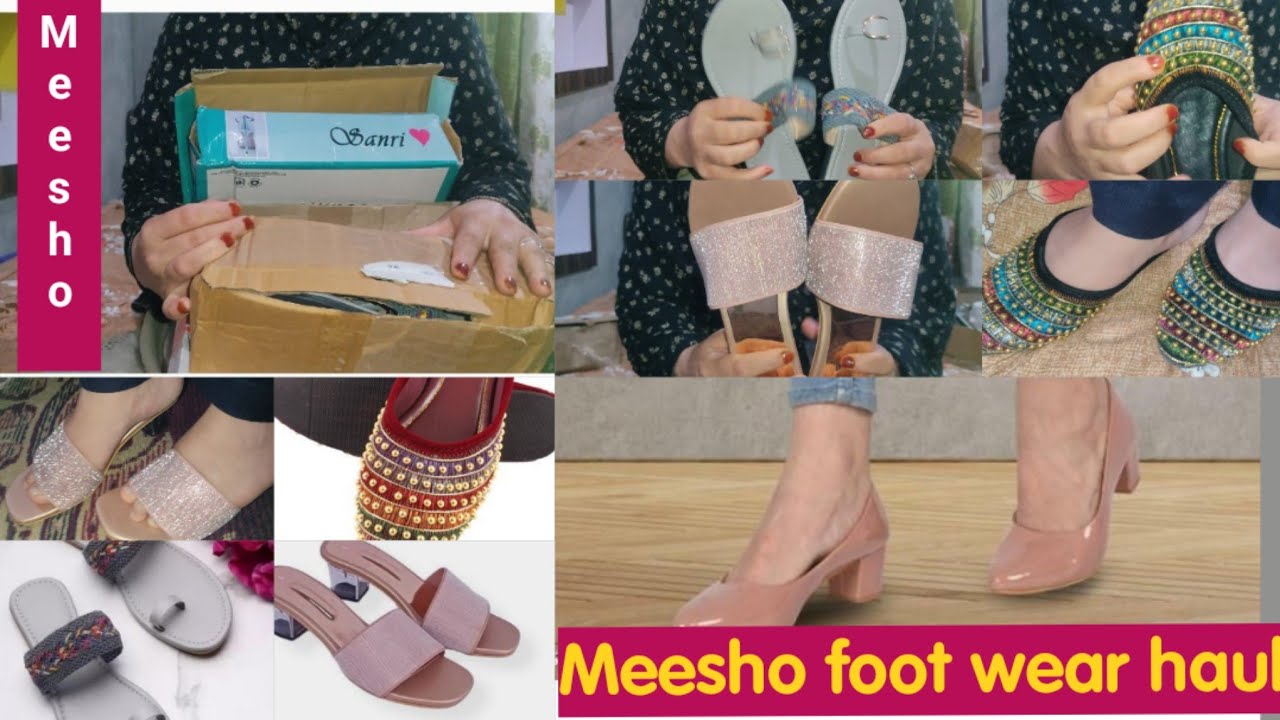 Meesho foot wear haul under ₹299/Meesho slippers haul / Meesho high ...