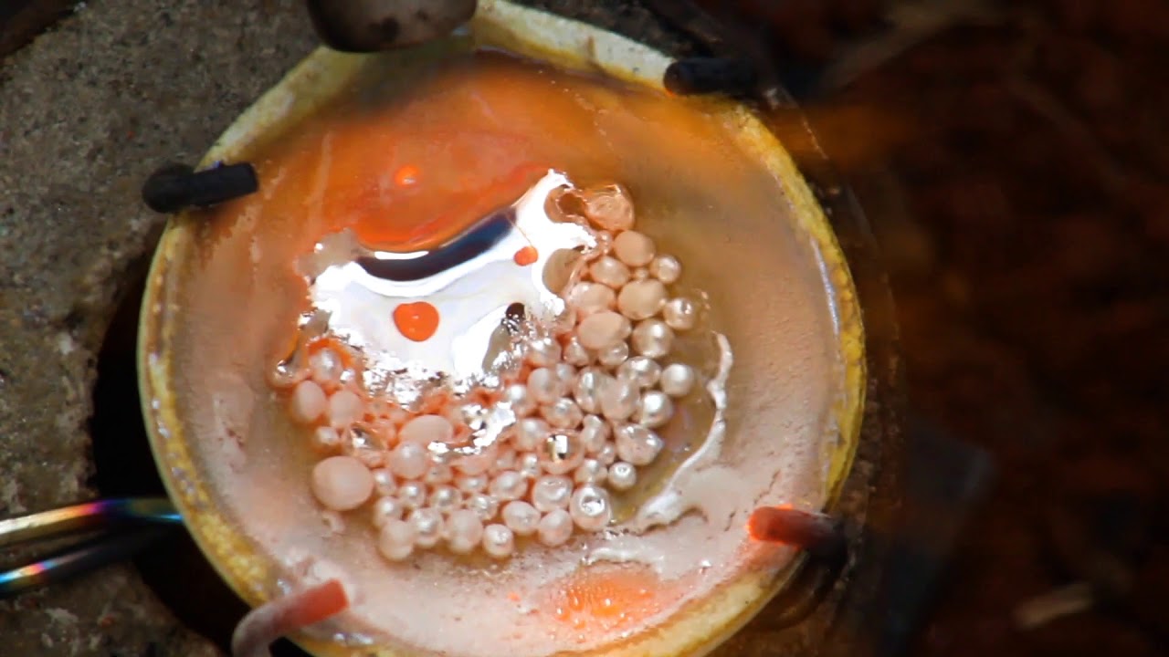 melting casting grain - YouTube