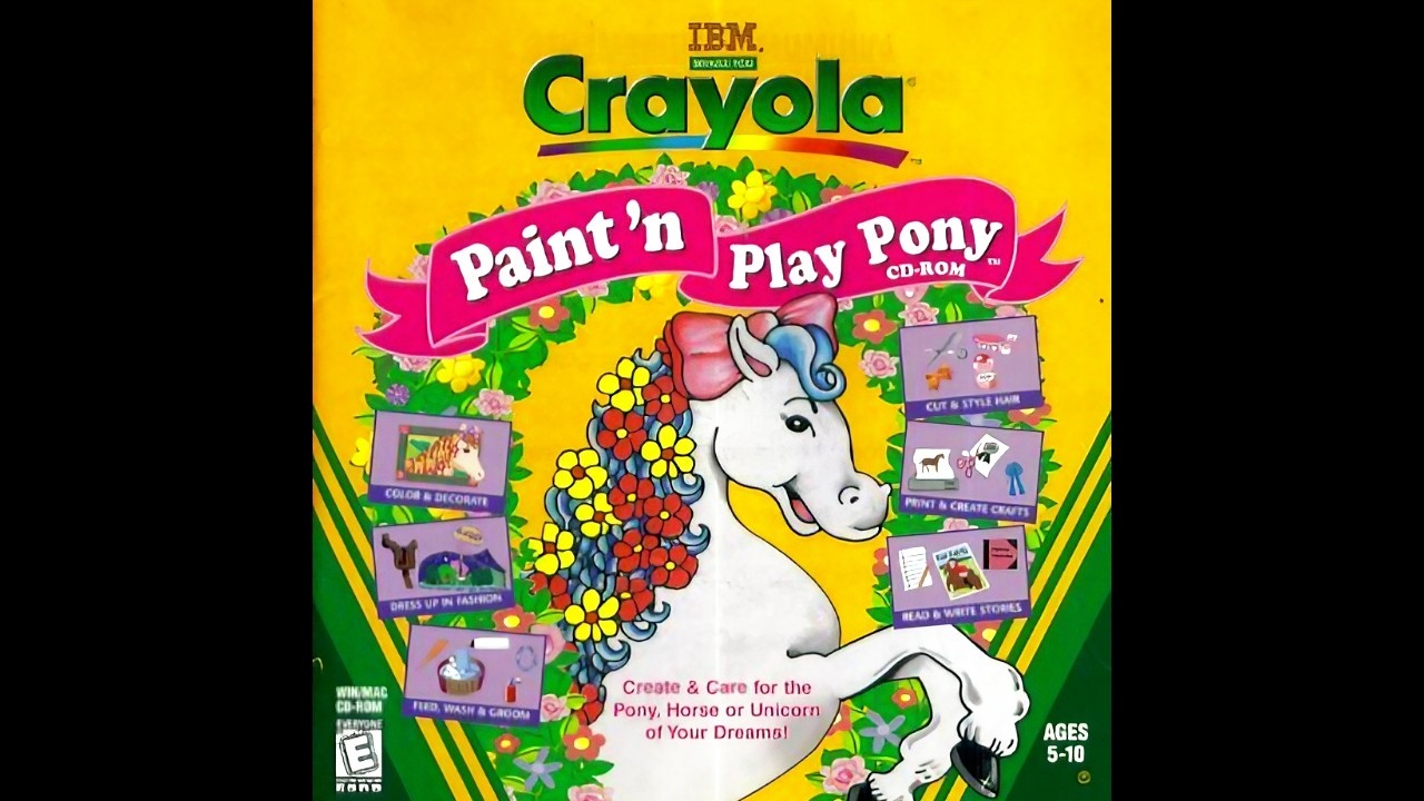 Paint ’n Play Pony from IBM and Crayola (1998) [PC/MAC] longplay - YouTube