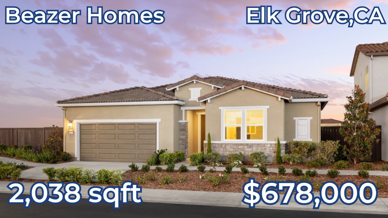 Beazer Homes | Plan1~2038 SqFt | Model Home Tour | Elk Grove ,CA Starts ...