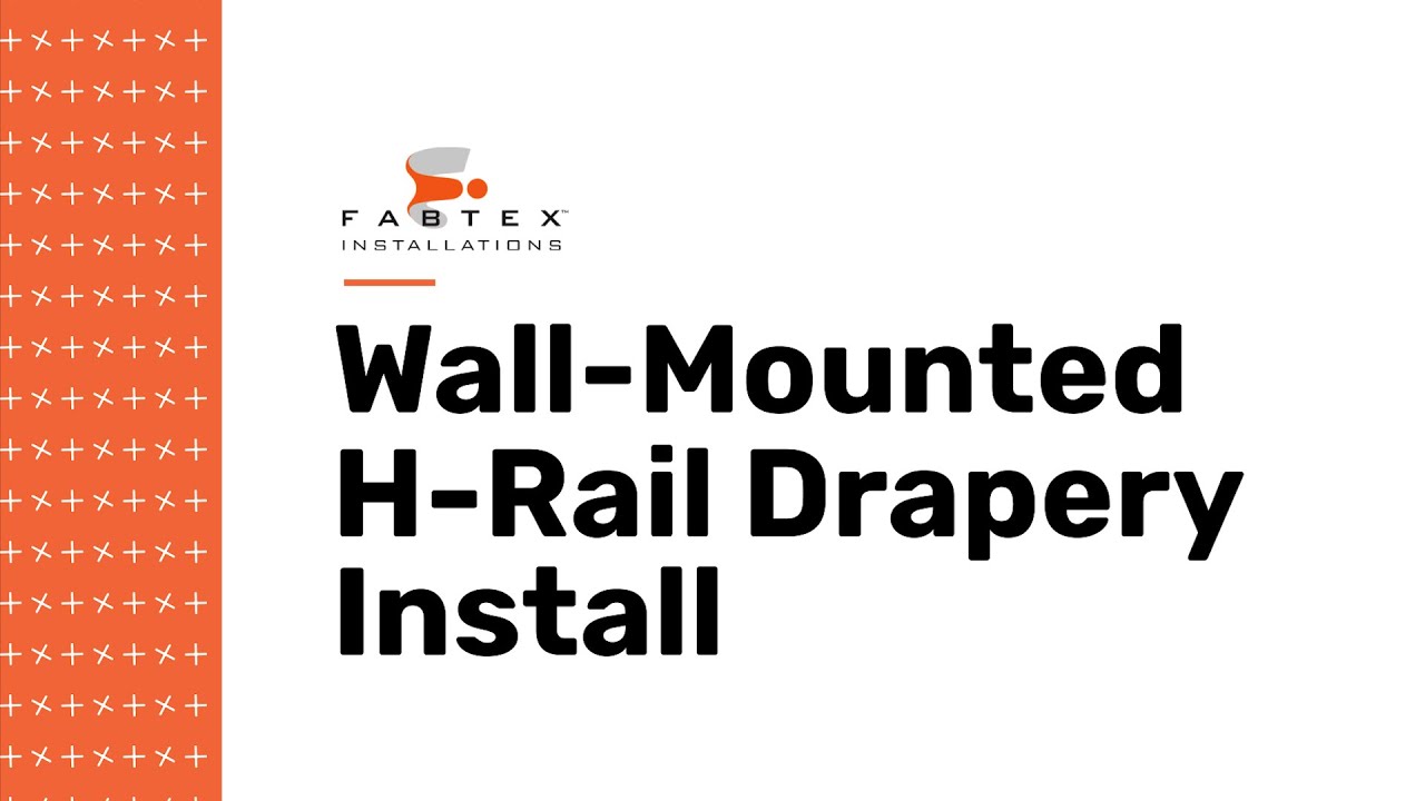 H-Rail Drapery Install with Fabtex - YouTube