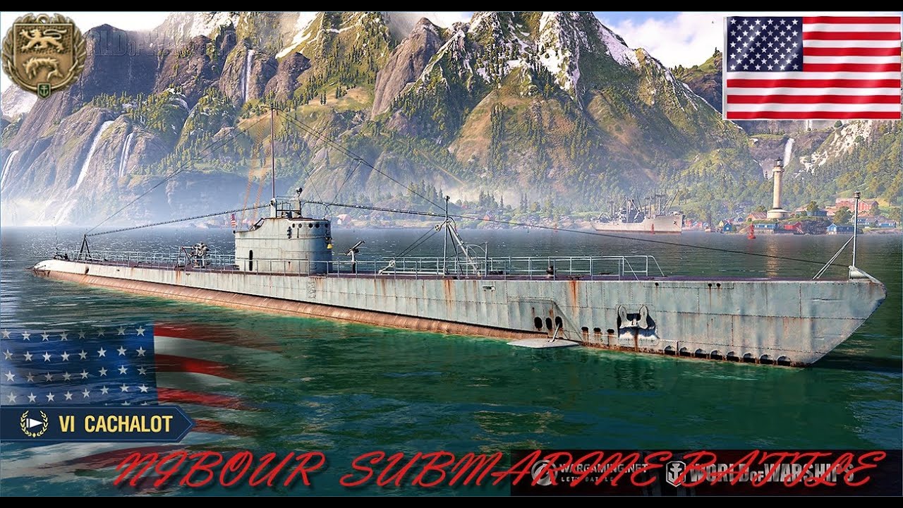 World Of Warships SUBMARINE BATTLE VI CACHALOT - YouTube
