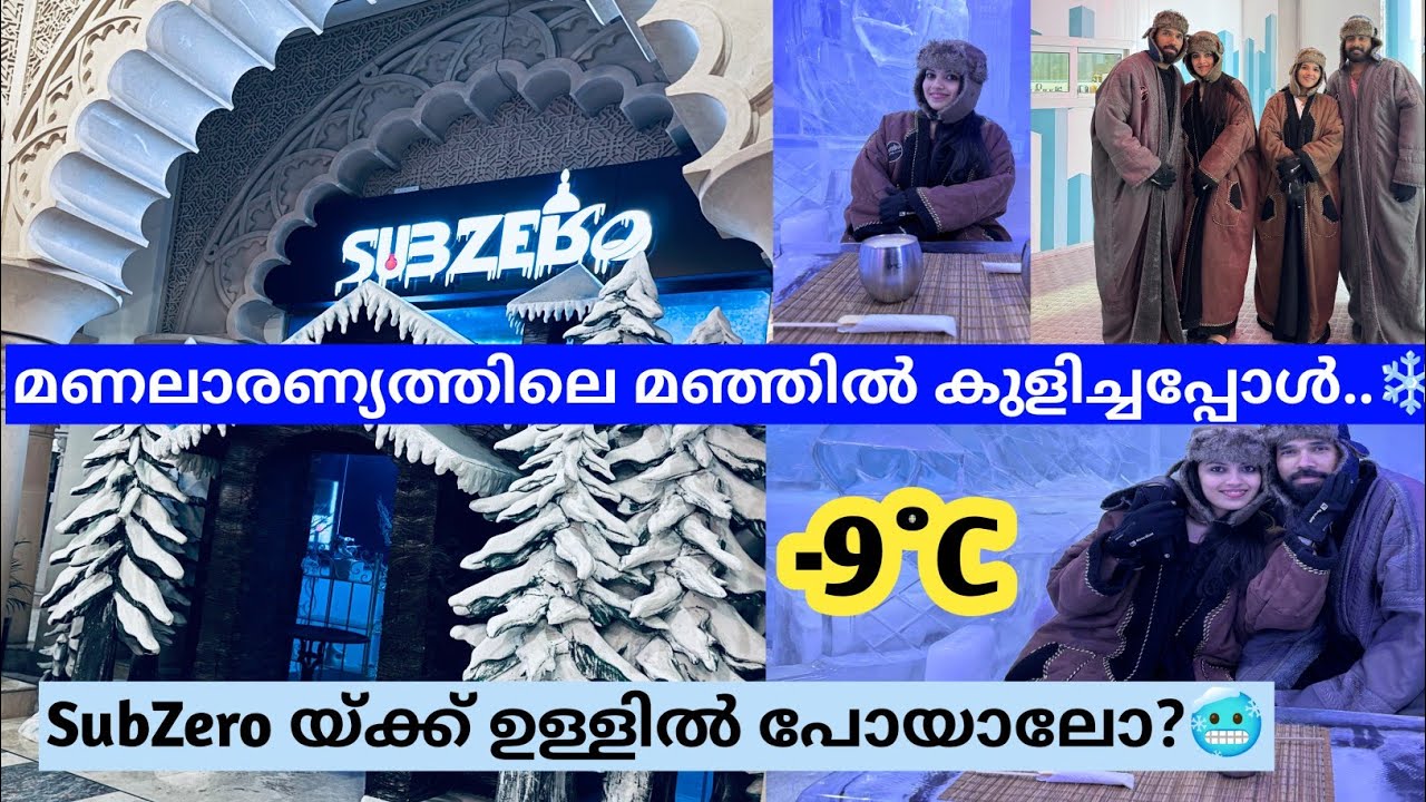 തണുത്തു വിറച്ചു പോയി🥶 ️|SubZero Cafe in Pearl Qatar|Shilpa Sanjay # ...