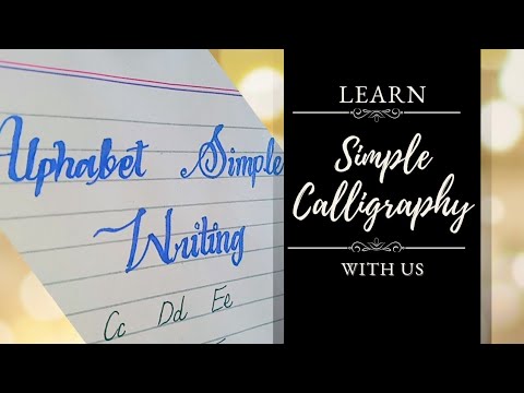 Learn Simple Calligraphy | Hand Printer | Writing n Sketching - YouTube