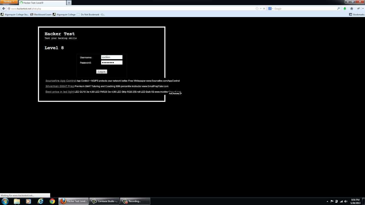 Hackertest Level 8 - YouTube