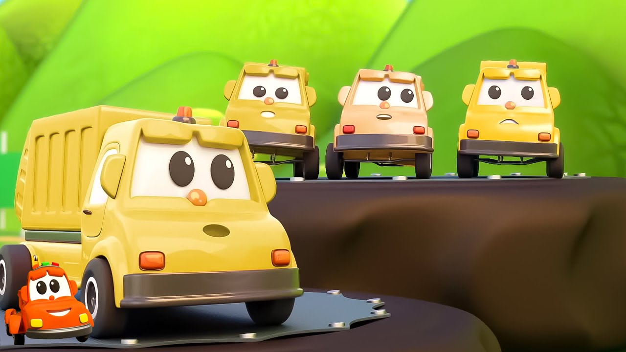 Five Little Garbage Trucks, पांच छोटे गार्बेज ट्रक + Hindi Rhymes and ...