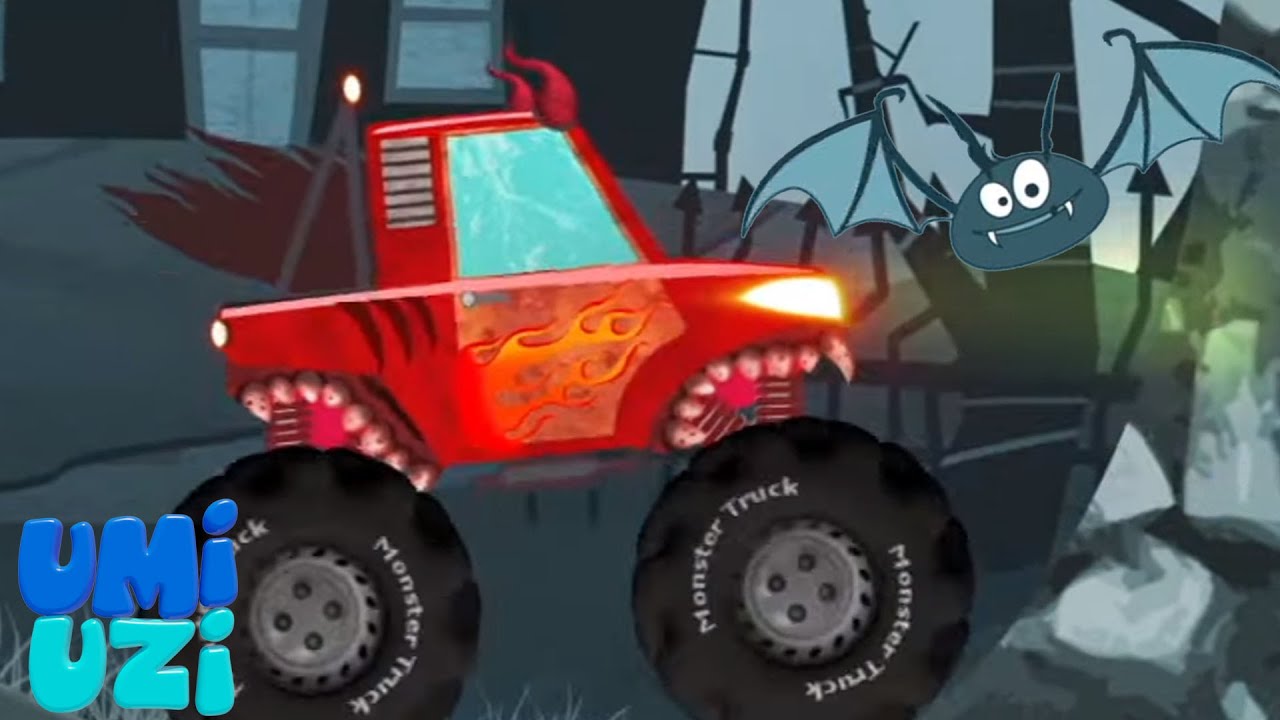 Scary Monster Truck, Halloween Cartoon And Spooky Video For Kids - YouTube
