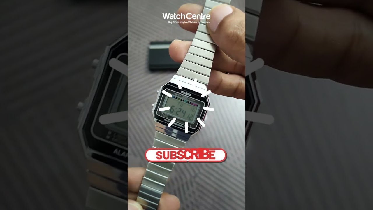 Casio A700W-1A Silver Vintage Digital Wrist Watch - YouTube