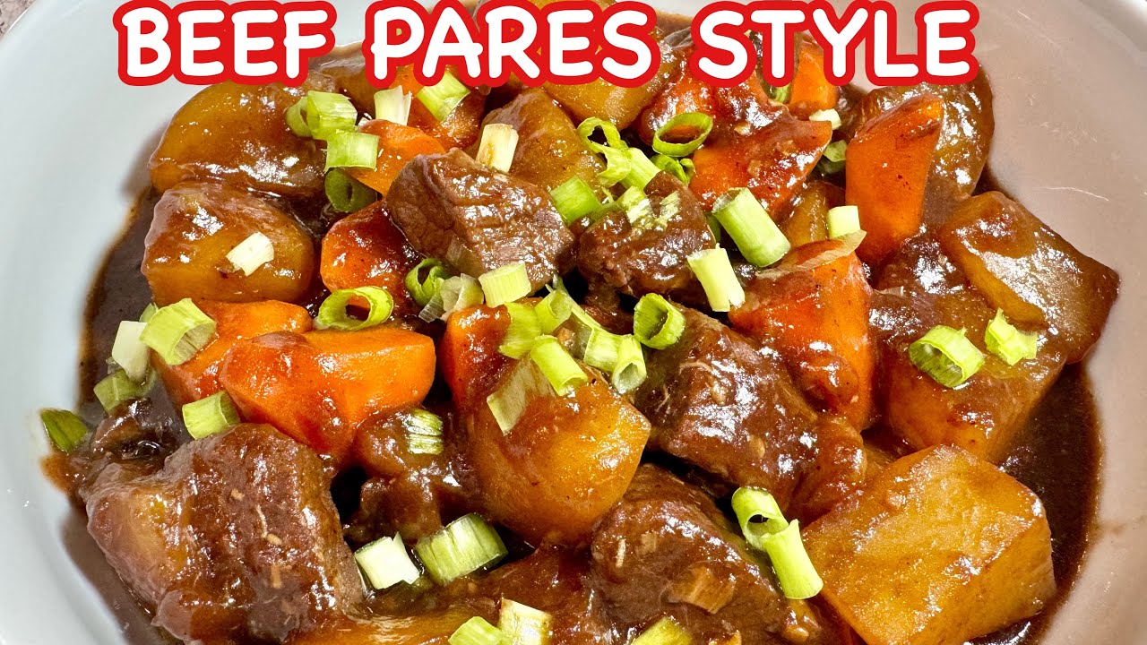BEEF PARES STYLE | Flavorful Beef Pares Style With A Healthy Twist Of ...