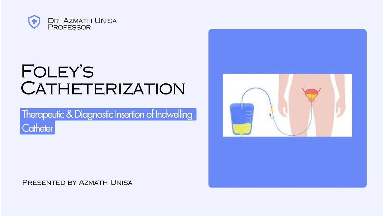 Foley Catheterization | By Dr. Azmath Unisa, Professor - YouTube