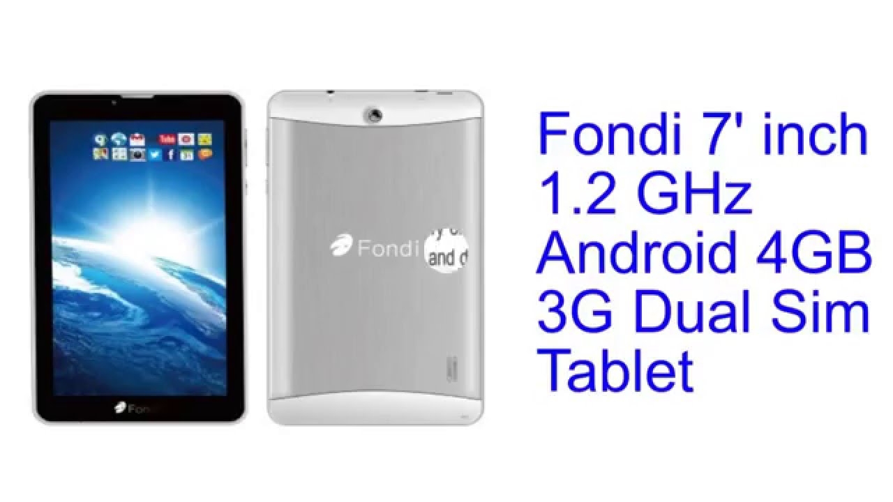 Fondi 7' inch 1.2 GHz Android 4GB 3G Dual Sim Tablet Specification ...