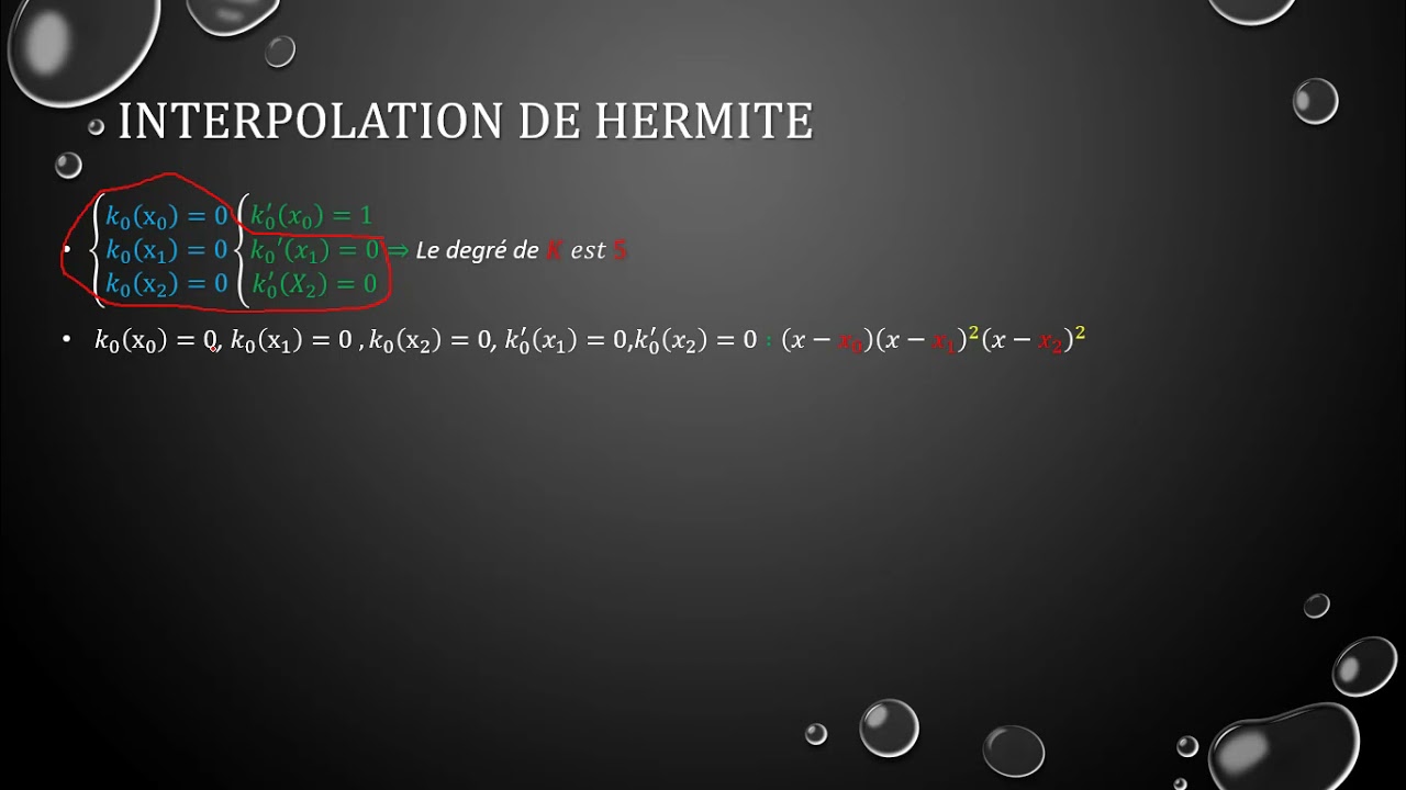 interpolation de Hermite - YouTube