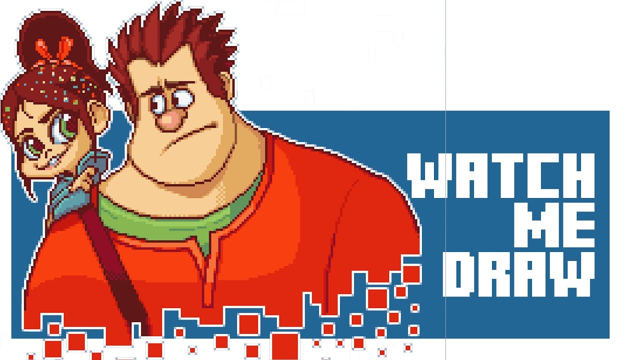 Watch Me Draw Wreck-it Ralph [Pixel Art] - YouTube