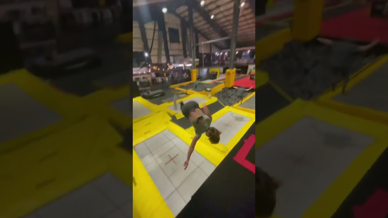 Trampwall Practice at Woodward Tahoe #trampoline #flips - YouTube