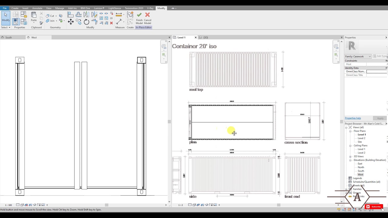 Shipping Container Coming Soon / (Revit Modeling) - YouTube