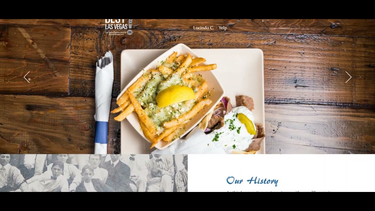 Greek Restaurant Website Design Project | 10com Web Development - YouTube