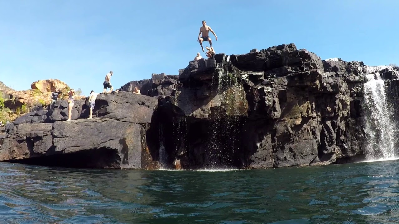 Rock Jumping at Manning Gorge - YouTube