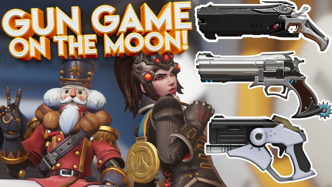 OVERWATCH GUN GAME CUSTOM GAMEMODE ON THE NEW MOON MAP! - YouTube