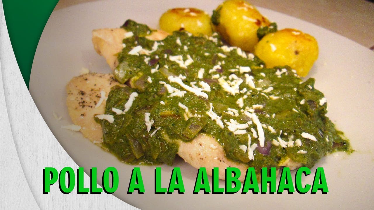 RECETA: Pollo a la Albahaca o Pollo en Salsa de Albahaca - YouTube