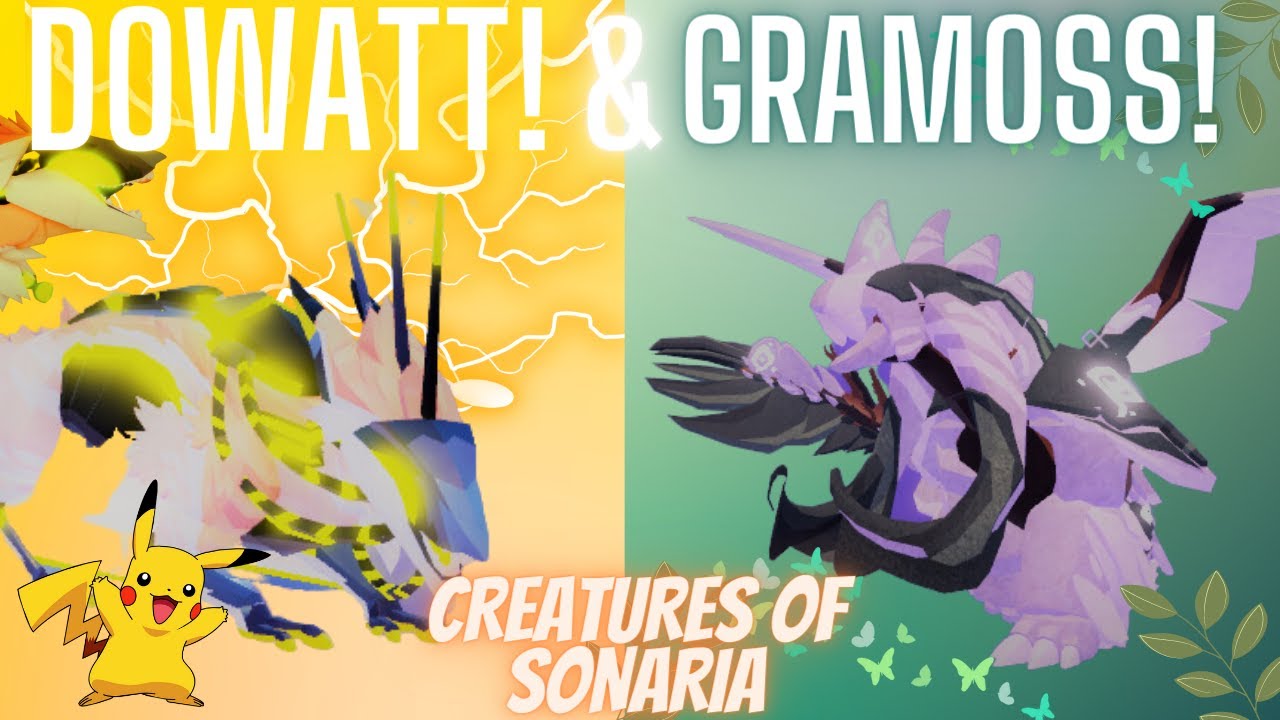 NEW DEV CREATURE! PIKACHU IN COS?! -._^. DOWATT SHOWCASE + GRAMOSS ...