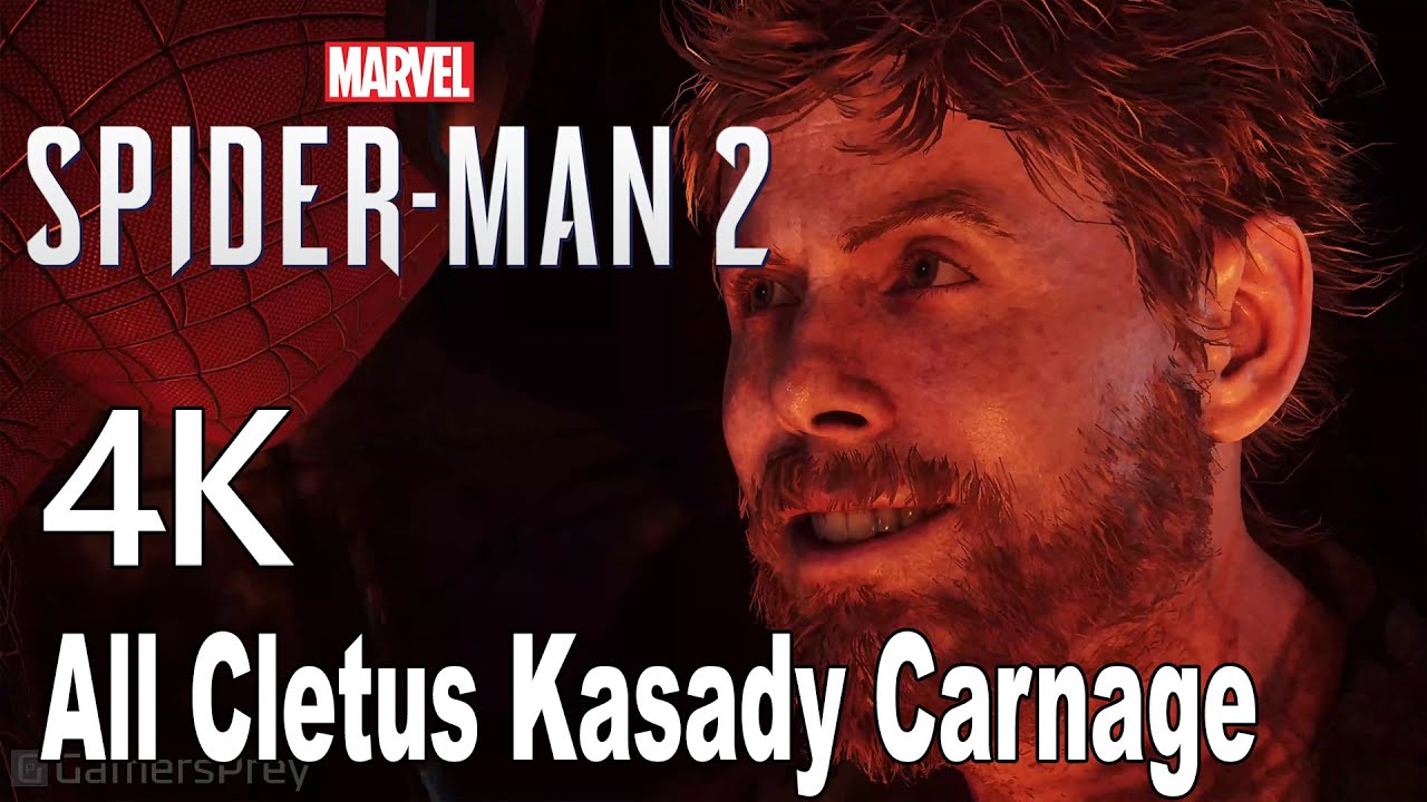 Spider-Man 2 PS5 All Cletus Kasady Carnage Missions 4K - YouTube