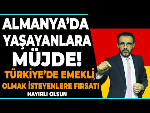 Almanya'da yaşayanlar için Türkiye'de emeklilik fırsatını kaçırmayın! Yurtdışı emeklilik müjdesi