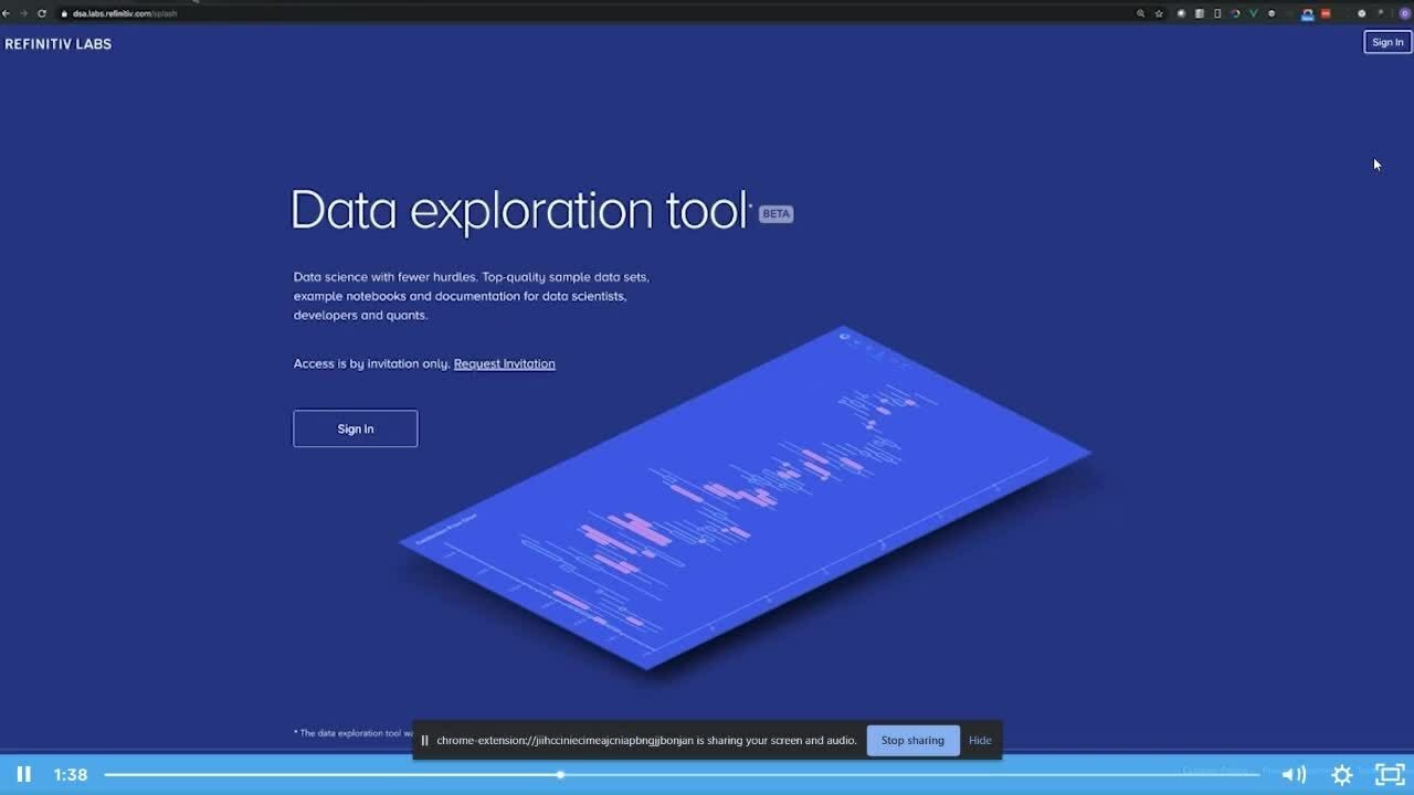 Refinitiv Data Exploration Tool - YouTube