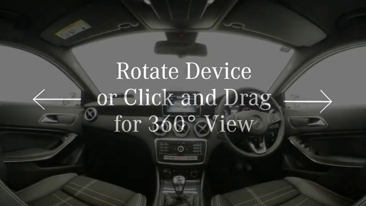 A-Class Black Leather/Cloth Interior Virtual Tour - Mercedes-Benz - YouTube
