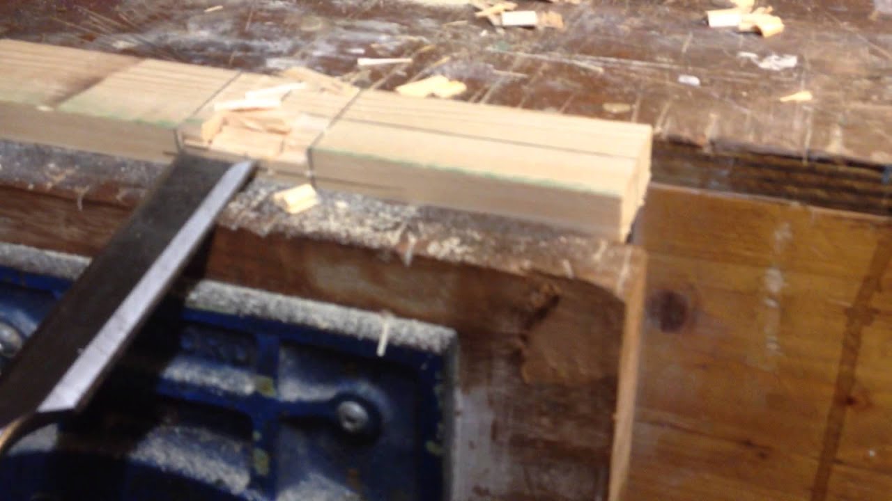 Wood working - half lap base - YouTube