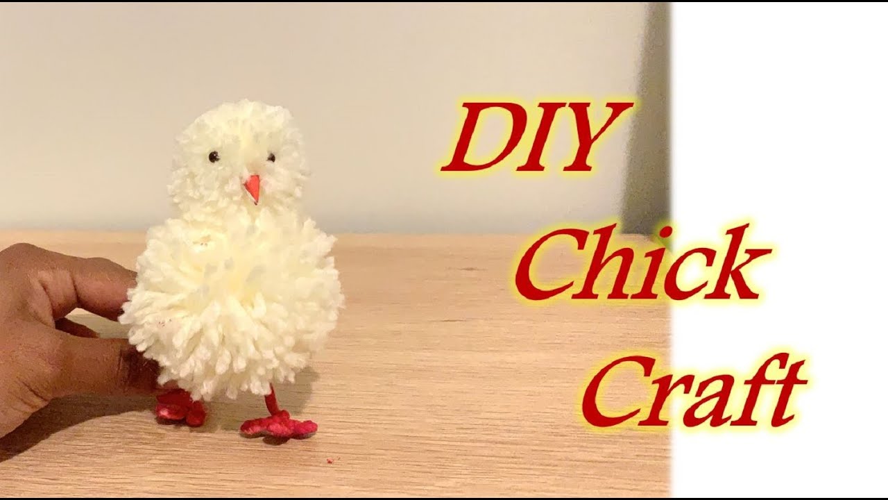 How to make DIY Chicken| Pom Pom Chick| Pom Pom Chicken| Yarn Chicken ...