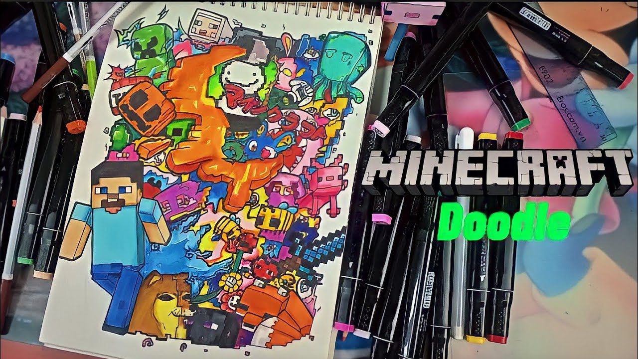 Minecraft Doodle | Max Art | Thanks for 1.000 Subscribe ^ ^ - YouTube