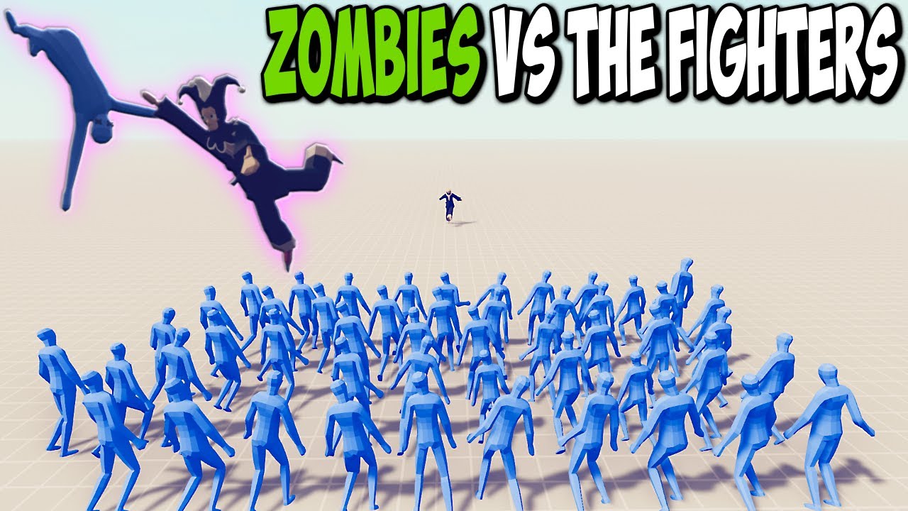 Zombies vs All Fighters Units - TABS MODS GAMEPLAY - YouTube
