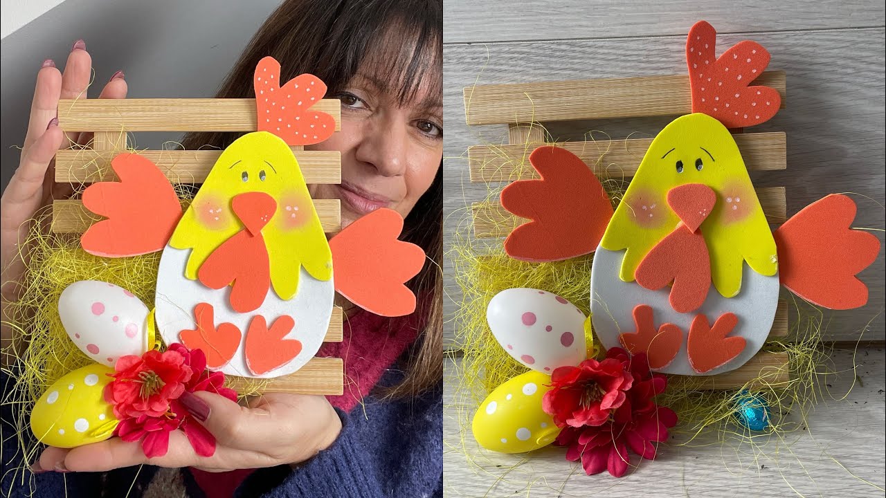 Tutorial polletto con riciclo sottopentola diy - YouTube