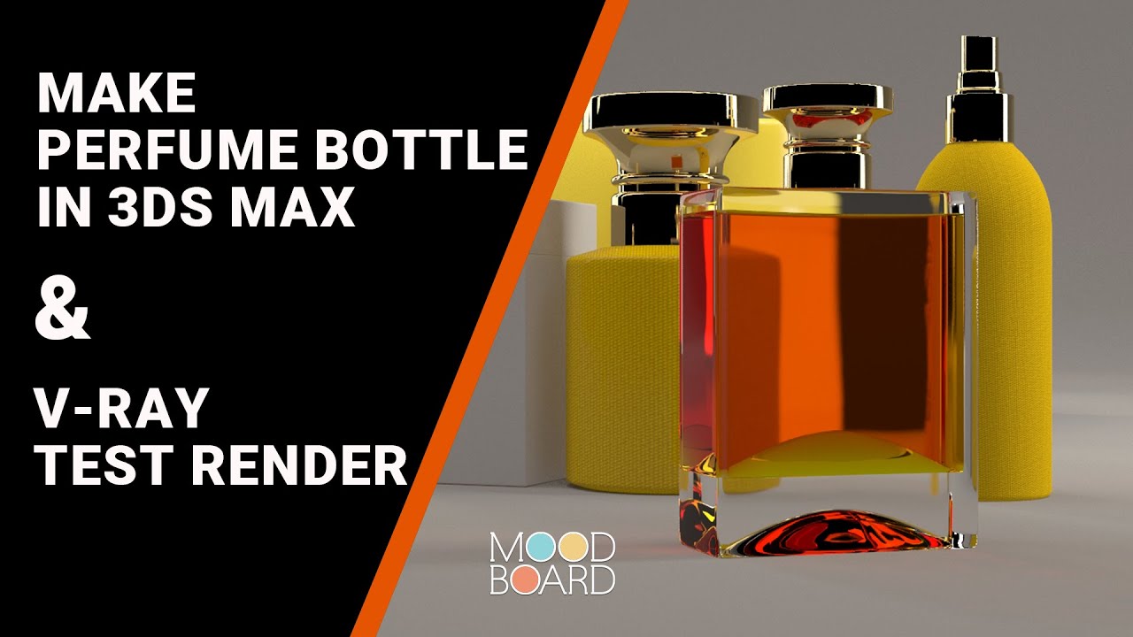 how to create a 3d perfume bottle in 3ds max - YouTube