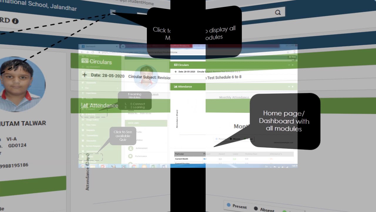 GDGIS Edunext Elearning Online Test Students Desktop Version - YouTube