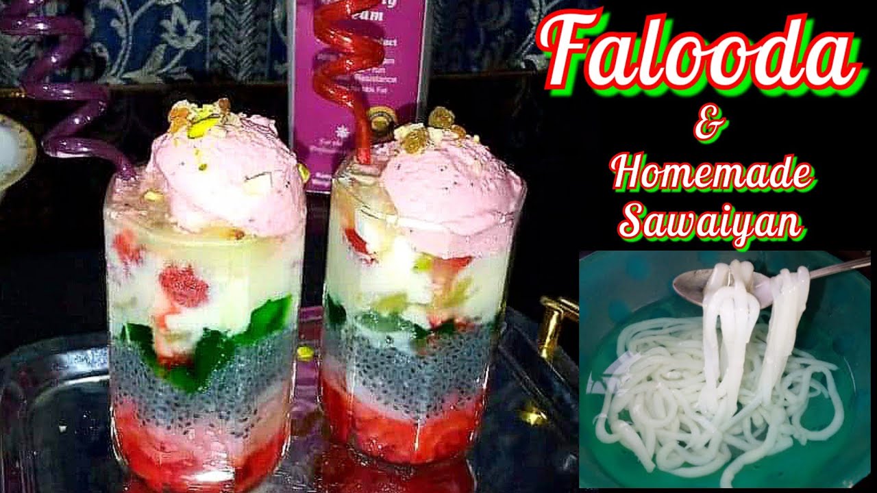 Falooda Recipe | Homemade Sawaiyan without machine | Ramadan Special ...
