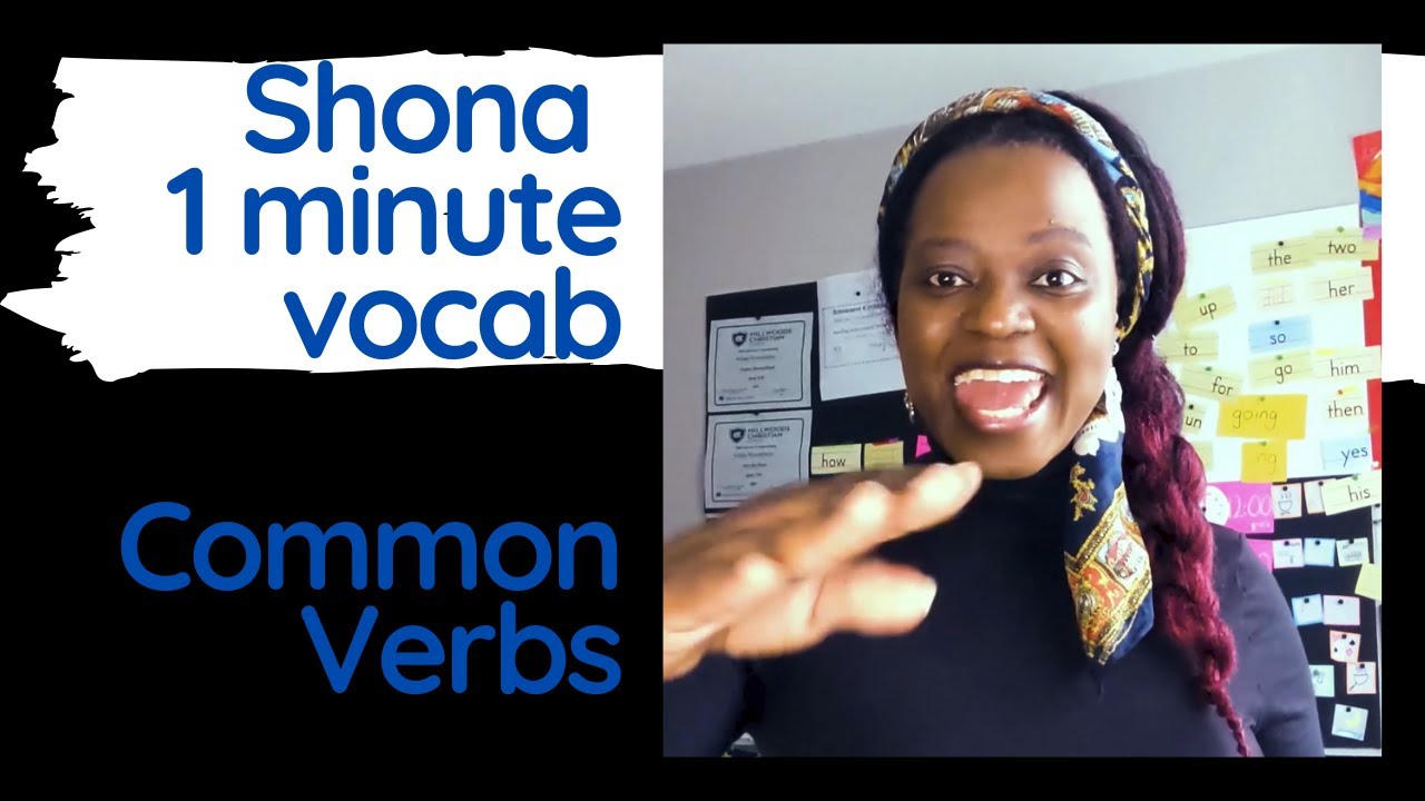 Common Verbs - 1 minute Shona Vocabulary | Speak Shona - YouTube