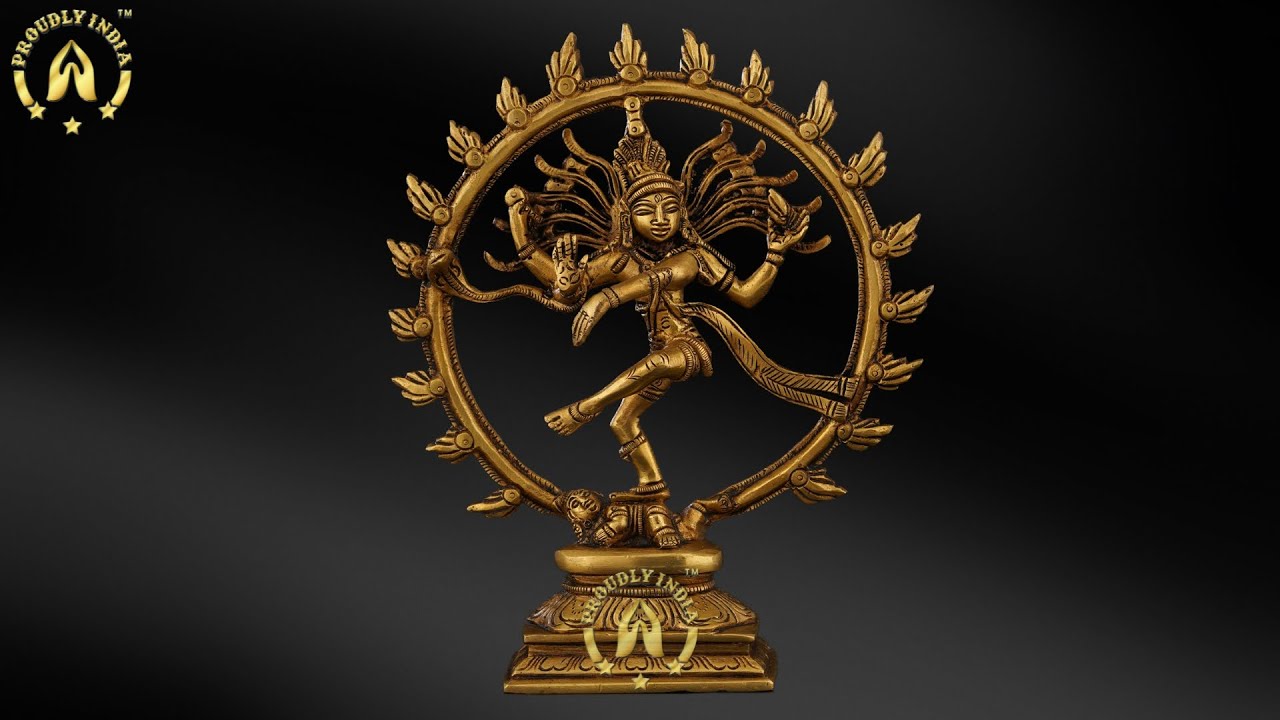 Buy Traditional Brass Natraj Statue Small Size Shiva Dancing Nataraja ...