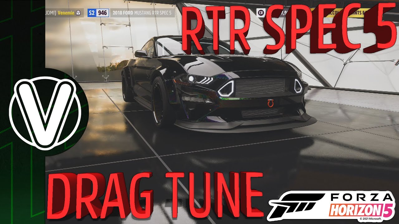 Forza Horizon 5 | Insane Ford Mustang RTR SPEC 5 Drag Tune *Anti Lag ...