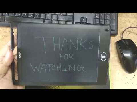 LCD Writing Tablet For Kids & Adults (ViGO VIG-KWB-001) - YouTube